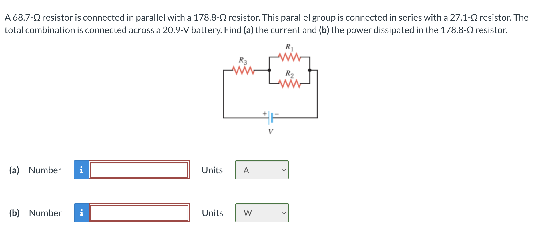 A 68.7- Ω resistor is connected in parallel with a | Chegg.com
