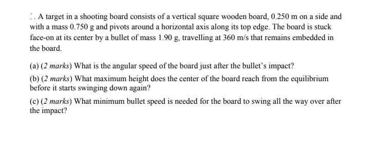 Solved C. A target in a shooting board consists of a | Chegg.com