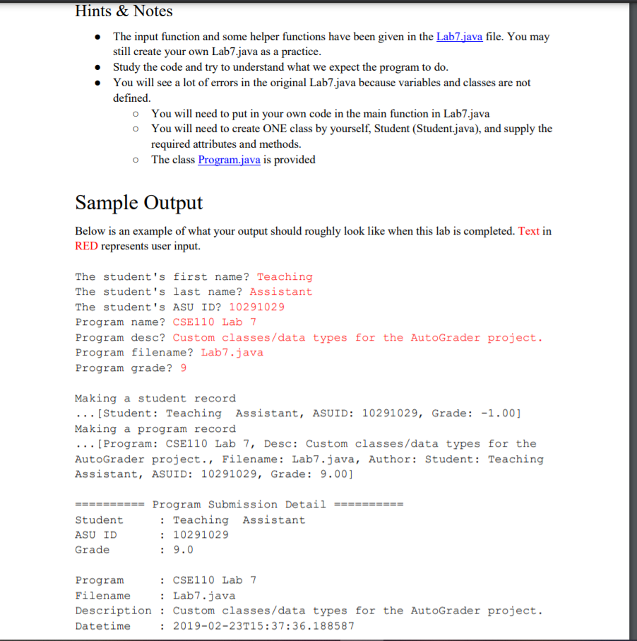 Designing a Class and using Objects (OOP) • Methods | Chegg.com