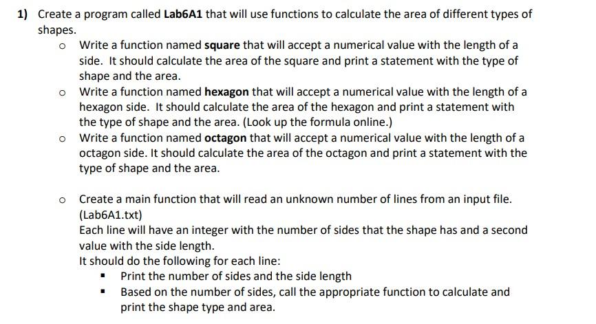 Solved Create a txt file called Lab6A1.txt containing: 4 | Chegg.com