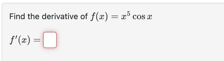 Solved If f(x)=xsinx f′(x)=Find the derivative of | Chegg.com
