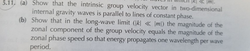 Solved 5.11. (a) Show that the intrinsic group velocity | Chegg.com
