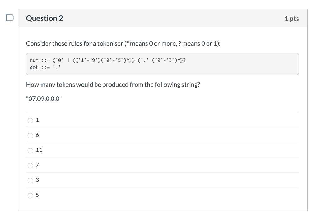 Solved DQuestion 2 1 pts Consider these rules for a | Chegg.com Solved DQuestion 2 1 pts Consider these rules for a | Chegg.com
