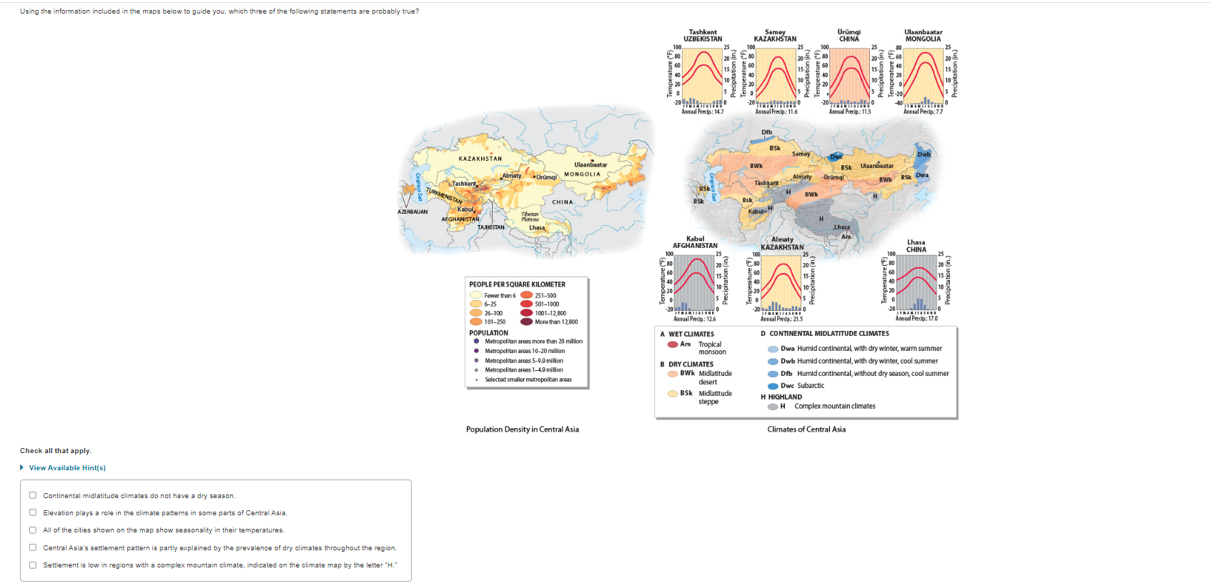 Solved Using the information included in the maps below to | Chegg.com