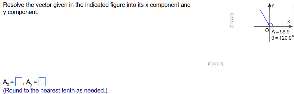 Solved Resolve the vector given in the indicated figure into | Chegg.com
