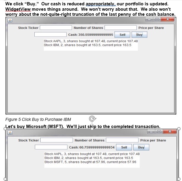 Solved CSC151 Stock Portfolio GUI Project Goal | Chegg.com