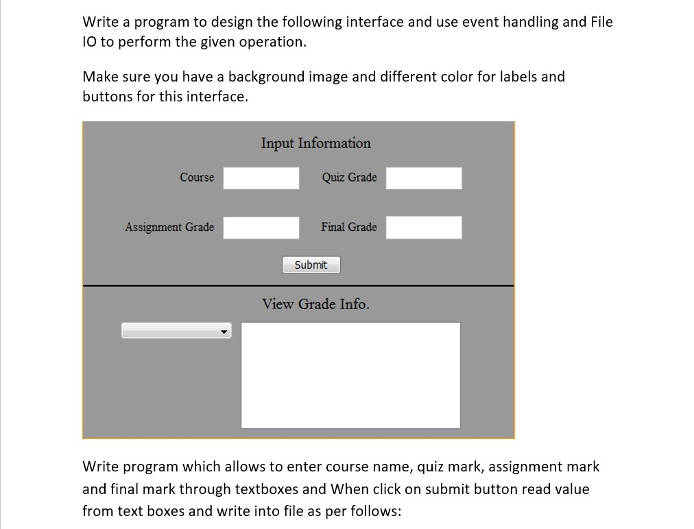 This question is from Object Oriented Programming 2 - | Chegg.com