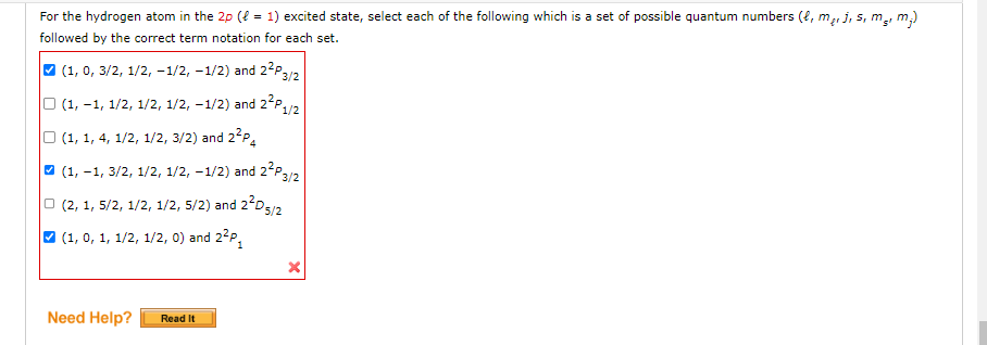 Solved For the hydrogen atom in the 2p(ℓ=1) excited state, | Chegg.com