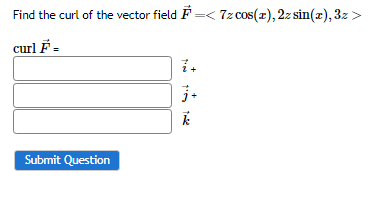 Solved Find the curl of the vector field | Chegg.com