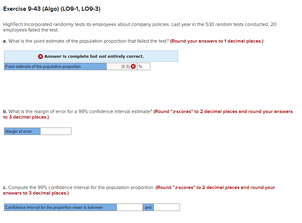 Solved Exercise 9-43 (Algo) (LO9-1, LO9-3) HighTech | Chegg.com