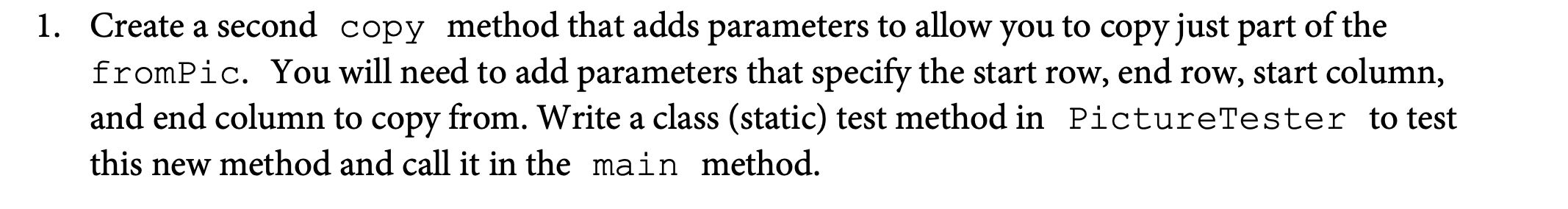 You can copy one picture to another by copying the | Chegg.com