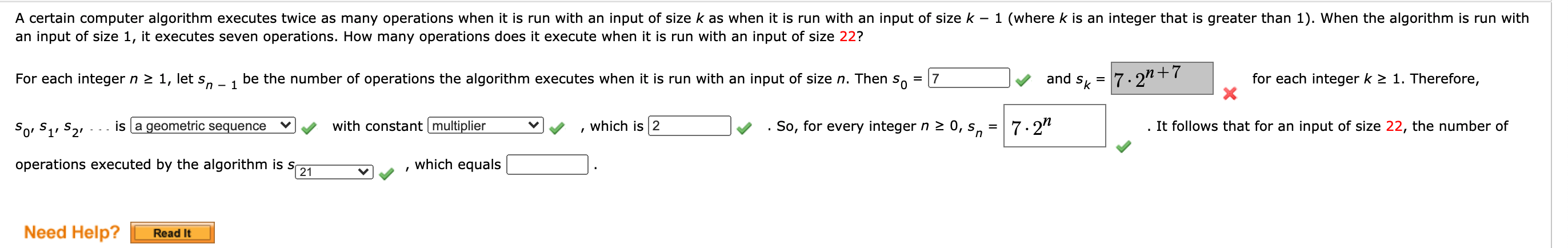 Solved A Certain Computer Algorithm Executes Twice As Many 2071