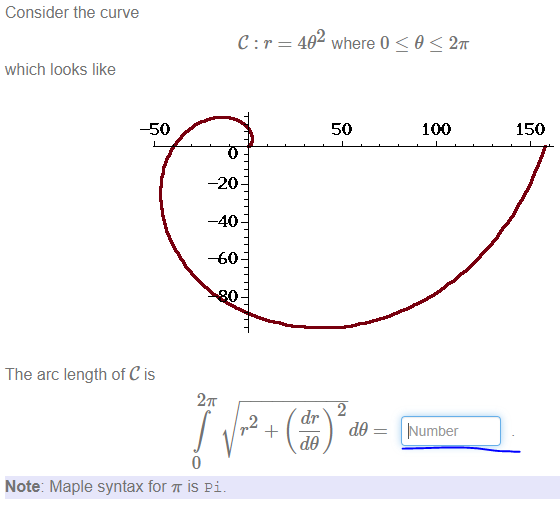 Solved Consider the curve C:r = 402 where 0 | Chegg.com