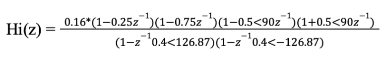 Solved Hi(z) = 0.16*(1–0.25z | Chegg.com