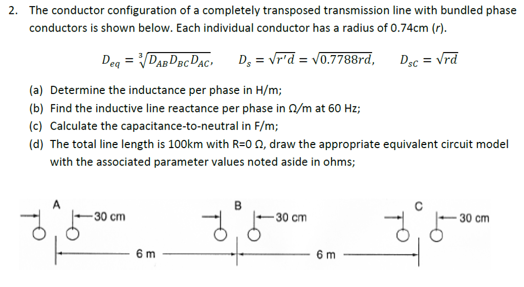 Solved The conductor configuration of a completely | Chegg.com