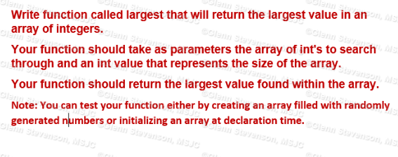 Solved write function called largest that will return the | Chegg.com