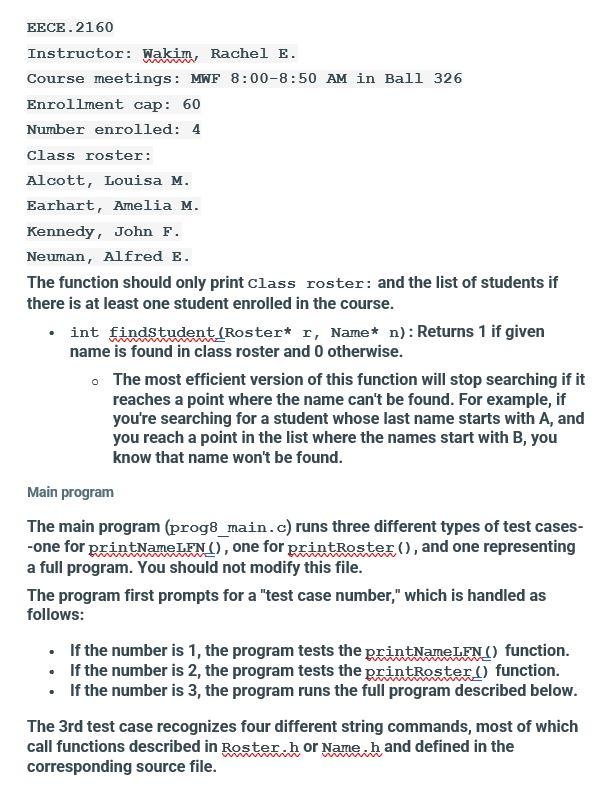 Solved In Programing C Please 817 Program 7 Nested 