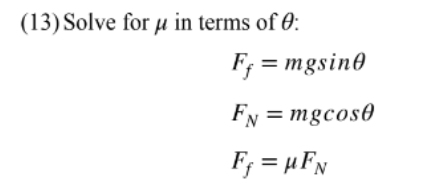 Solved (13) Solve for μ in terms of θ : | Chegg.com
