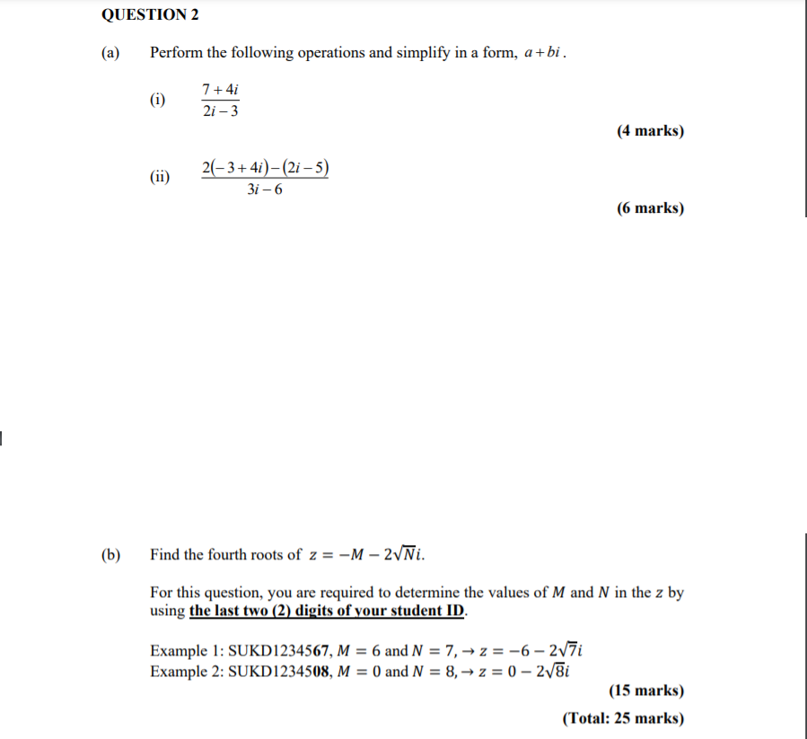 Solved QUESTION 2 (a) Perform the following operations and | Chegg.com