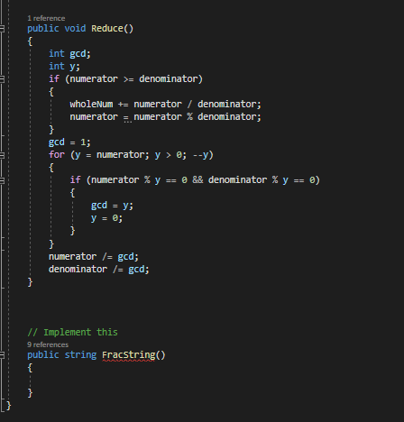 Solved The Fraction program (Fraction.cs) instantiates | Chegg.com