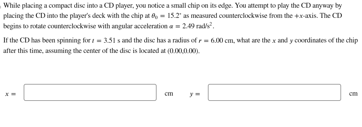 Solved While placing a compact disc into a CD player, you | Chegg.com