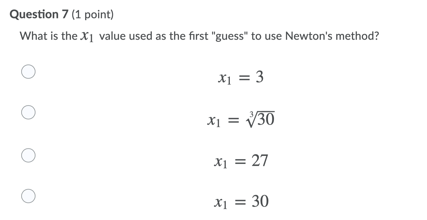 Solved 3.8: Newton's Method The goal of this problem is to | Chegg.com