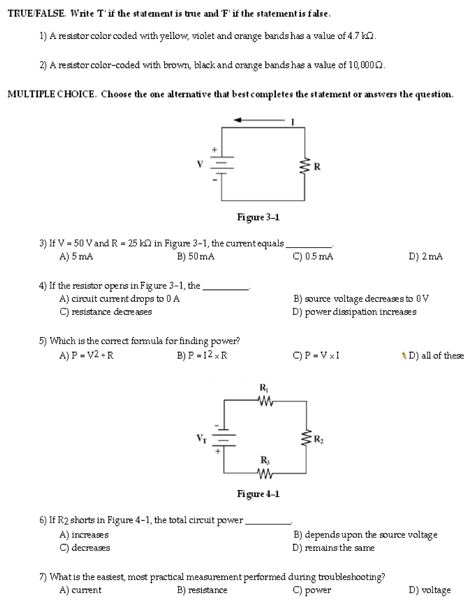 Solved TRUE/FALSE. Write T ' if the statement is true and ' | Chegg.com