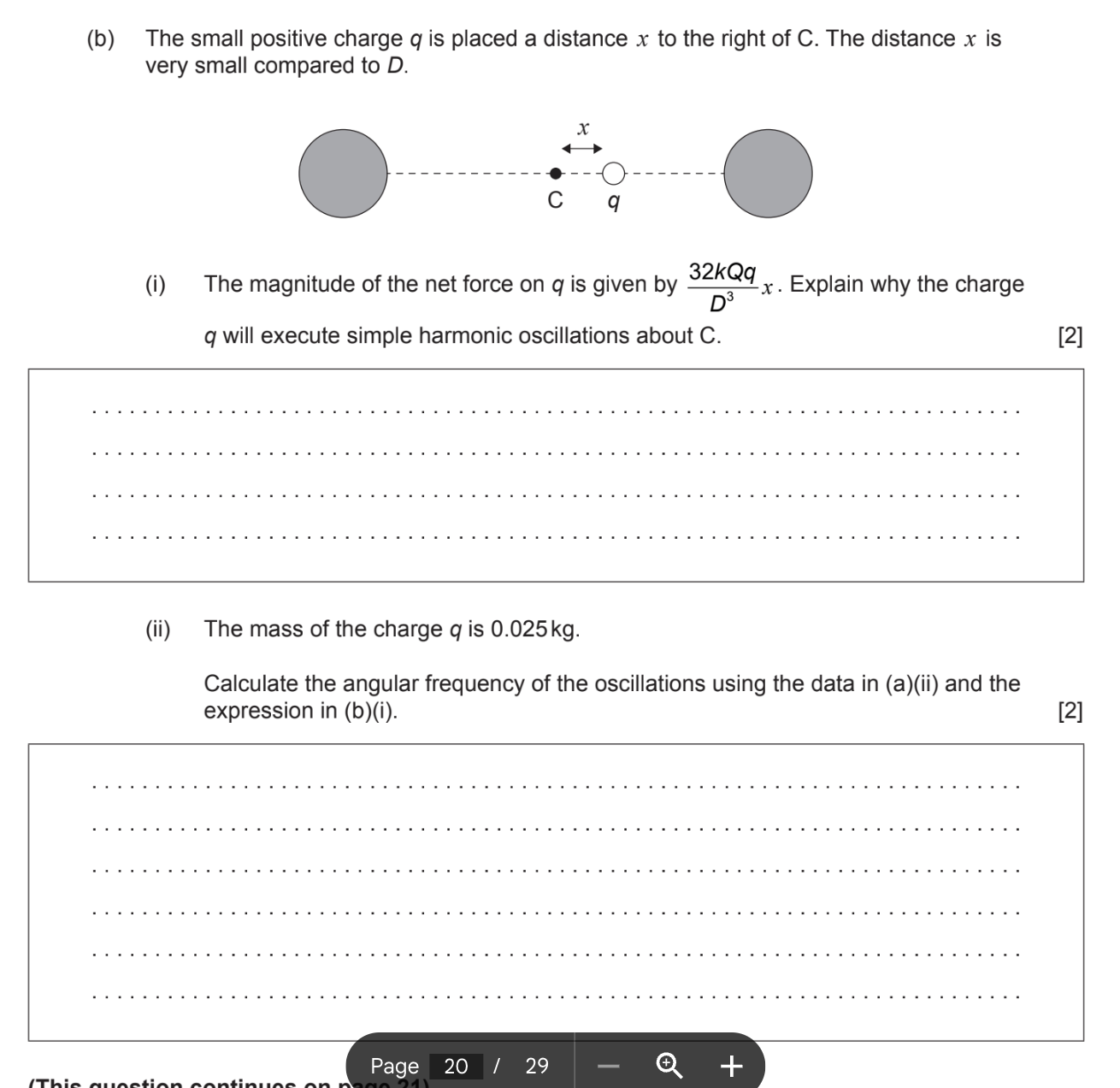 Solved (a) The centres of two identical fixed conducting | Chegg.com