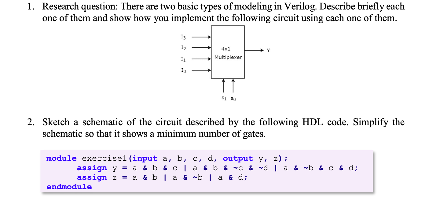 Solved 1 Research Question There Are Two Basic Types Of 