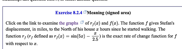Solved Exercise 8.2.4 Meaning (signed area) Click on the | Chegg.com