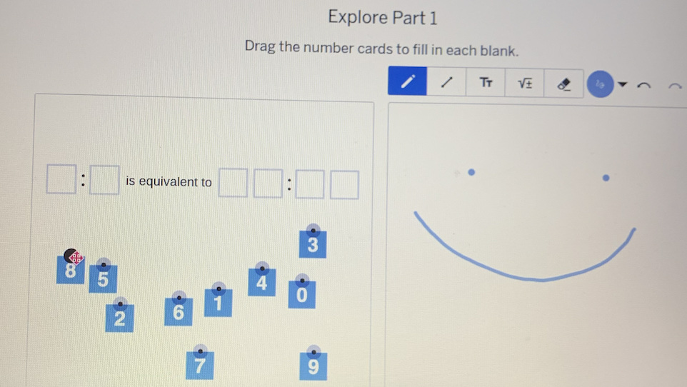 Solved Explore Part 1Drag the number cards to fill in each | Chegg.com