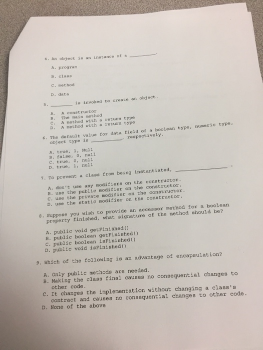 Solved Each Question Carries 1 Point Is Required To Declare