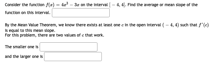 Solved Consider the function f(x)=4x3−3x on the interval | Chegg.com