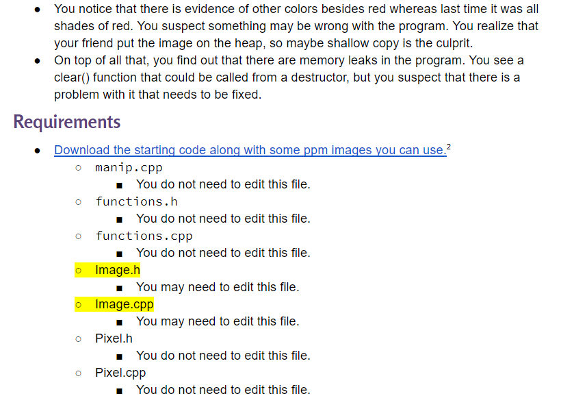 Please Help The Code Is In C All Starter Code Is