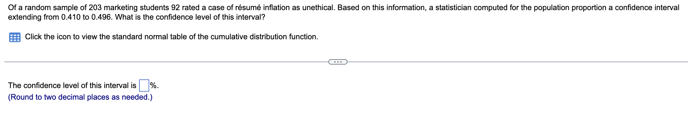 Solved extending from 0.410 ﻿to 0.496 . ﻿What is the | Chegg.com