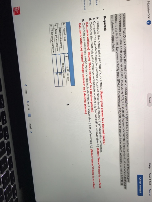 Solved Homework 6 Help Save&Exit Submit Check my work | Chegg.com