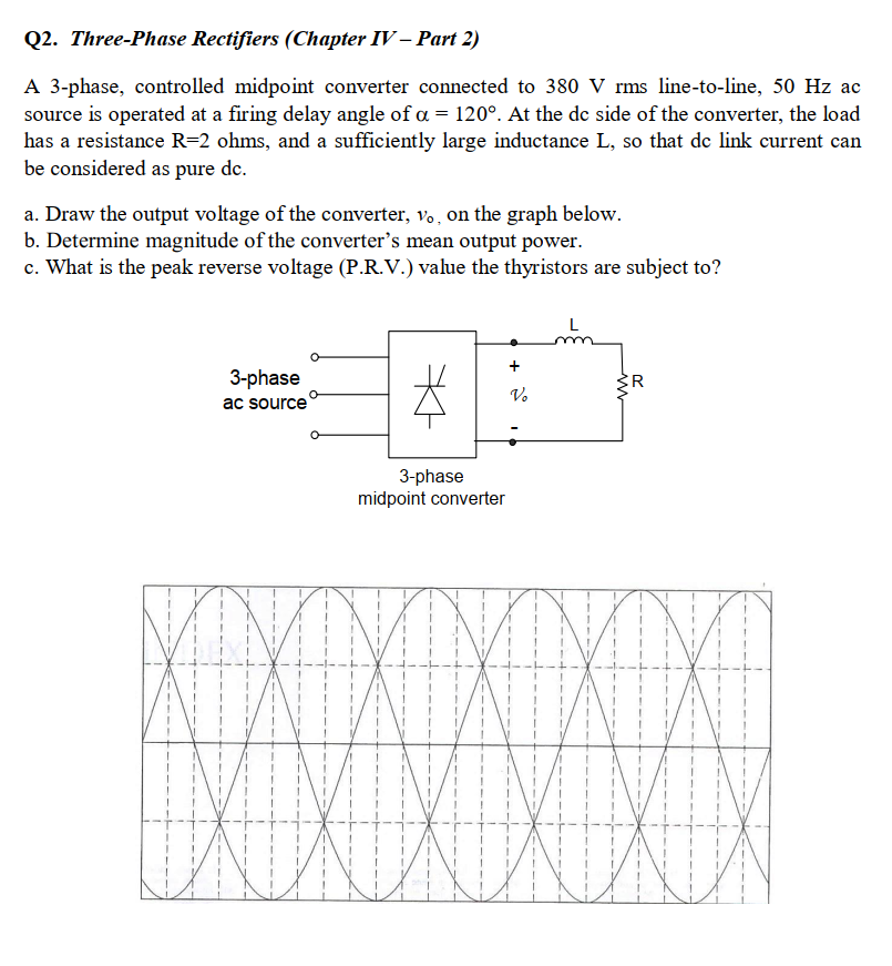 Solved Q2. Three-Phase Rectifiers (Chapter IV - Part 2) A | Chegg.com