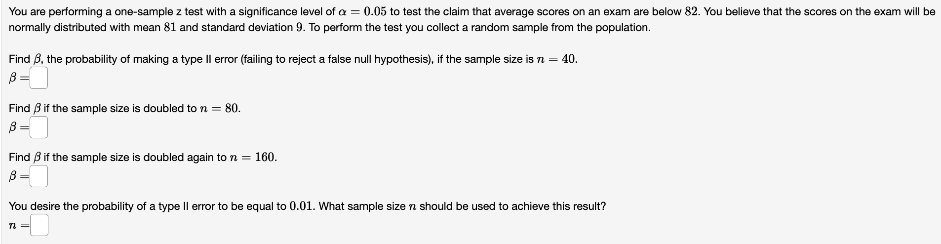 Solved You are performing a one-sample z test with a | Chegg.com
