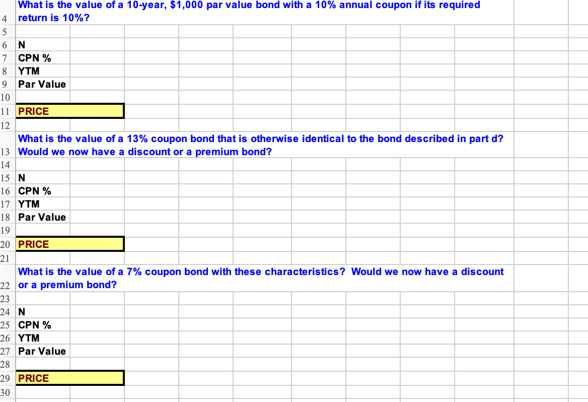 Solved What Is The Value Of A 10 year 1 000 Par Value Bond Chegg