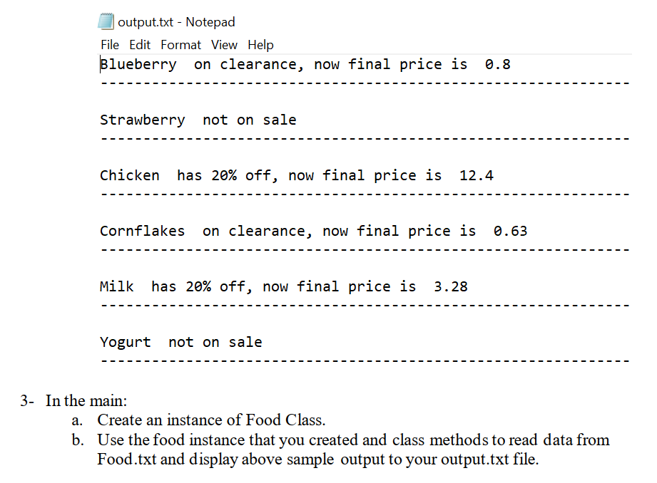 Solved Classes For this assignment you'll write a simple | Chegg.com