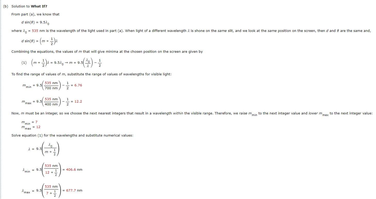 Solved Neither 400nm nor 433nm was correct. please tell me | Chegg.com