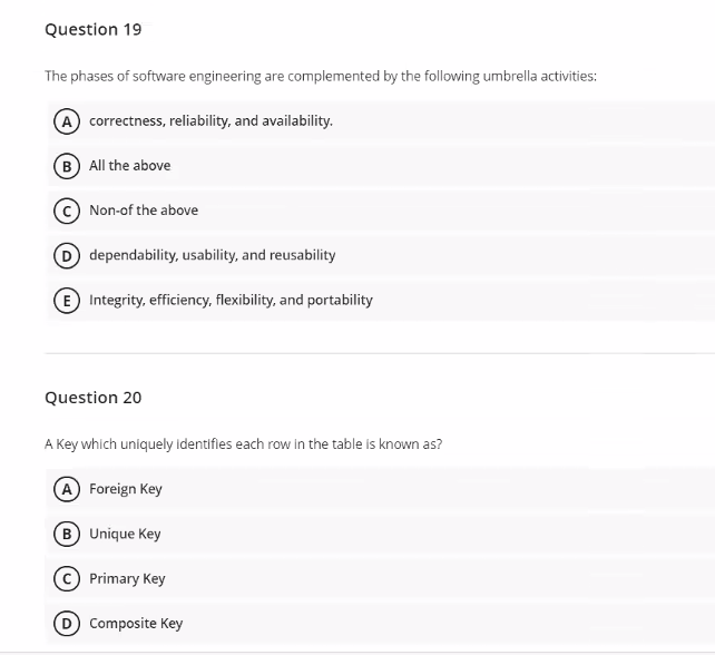 Solved Question 19 The phases of software engineering are | Chegg.com