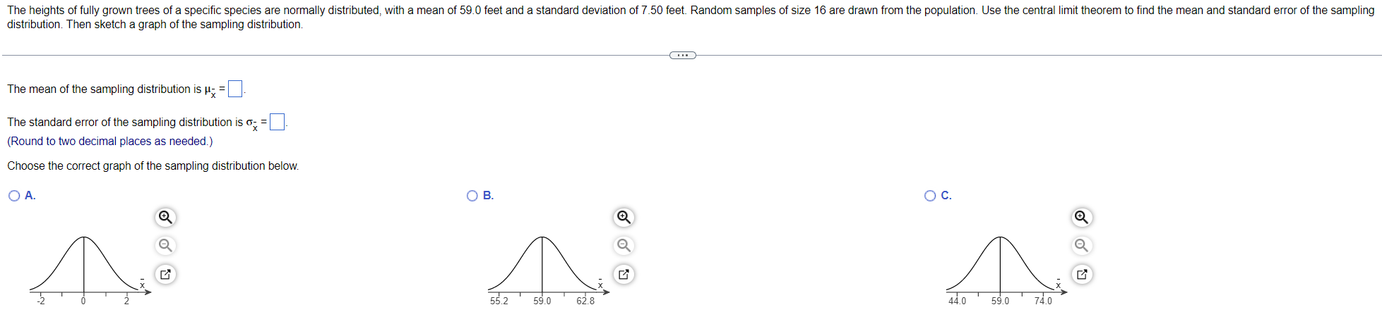 Solved distribution. Then sketch a graph of the sampling | Chegg.com