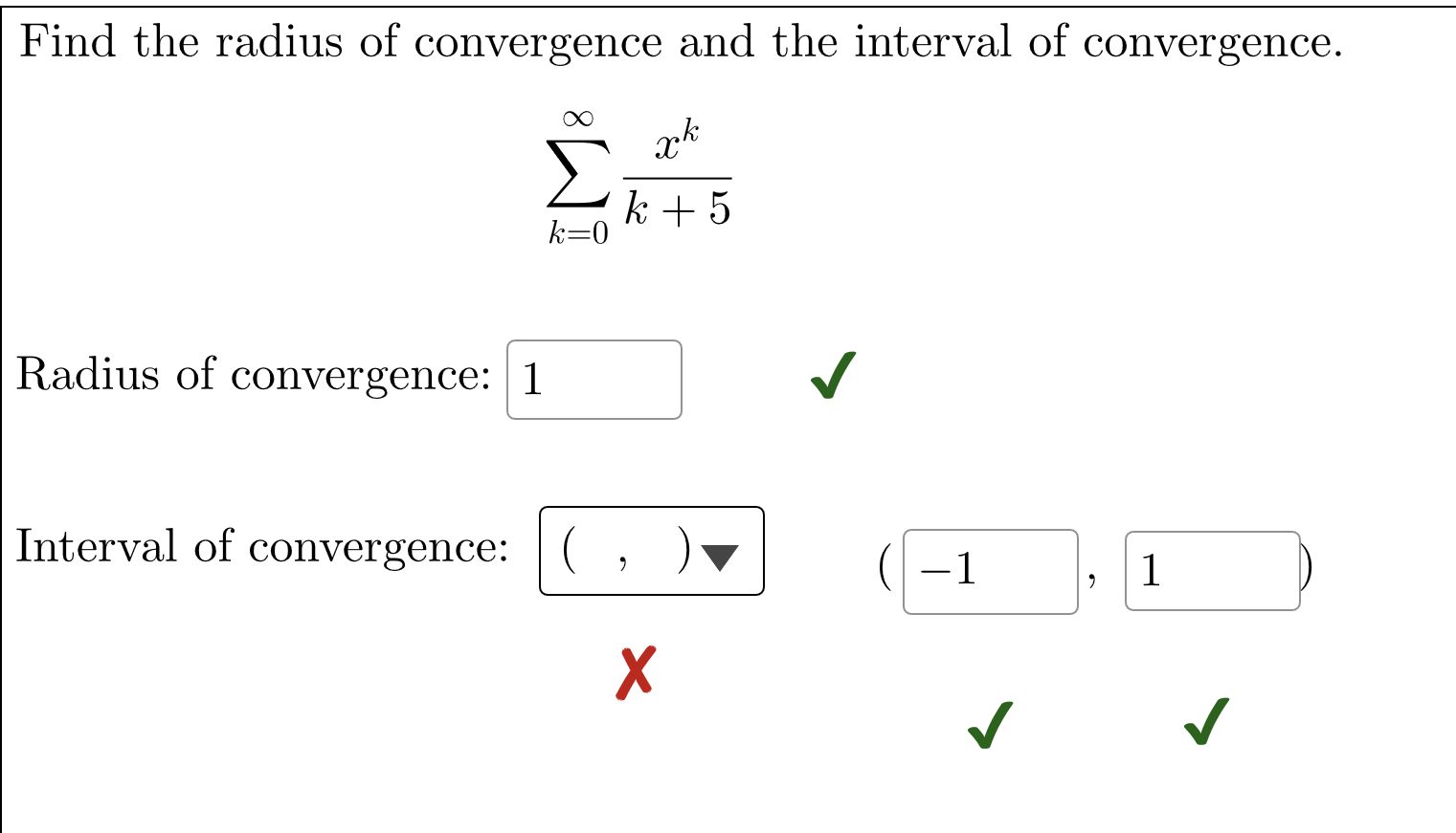 Solved Find the radius of convergence and the interval of | Chegg.com