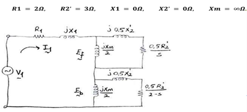 Solved Equivalent circuit parameters of 3 HP 220V, 50Hz, 6 | Chegg.com