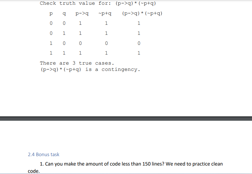 Solved 1. Basic Requirements Count the number of true cases | Chegg.com