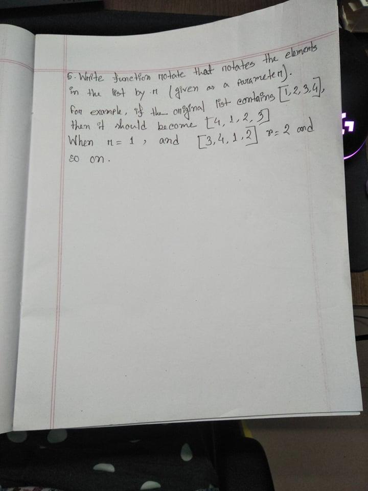 Solved 5. Write Implement a in the five basic function to | Chegg.com