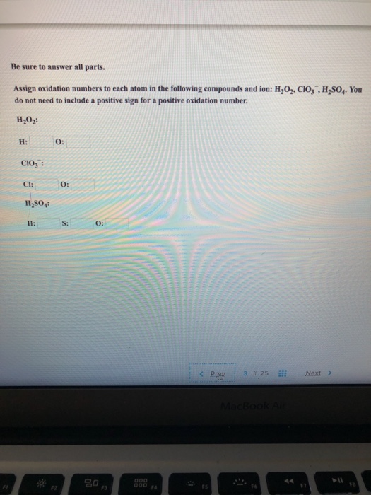 Solved Be sure to answer all parts. Assign oxidation numbers | Chegg.com Solved Be sure to answer all parts. Assign oxidation numbers | Chegg.com