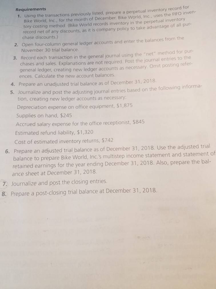 Comprehensive Problem The Accounting Cycle for a | Chegg.com
