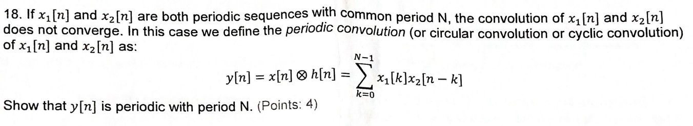 Solved If x1[n] ﻿and x2[n] ﻿are both periodic sequences with | Chegg.com